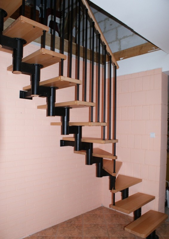 Modular stairs - System 220: Metal Stairs model Mix Plus L-90 14 elements