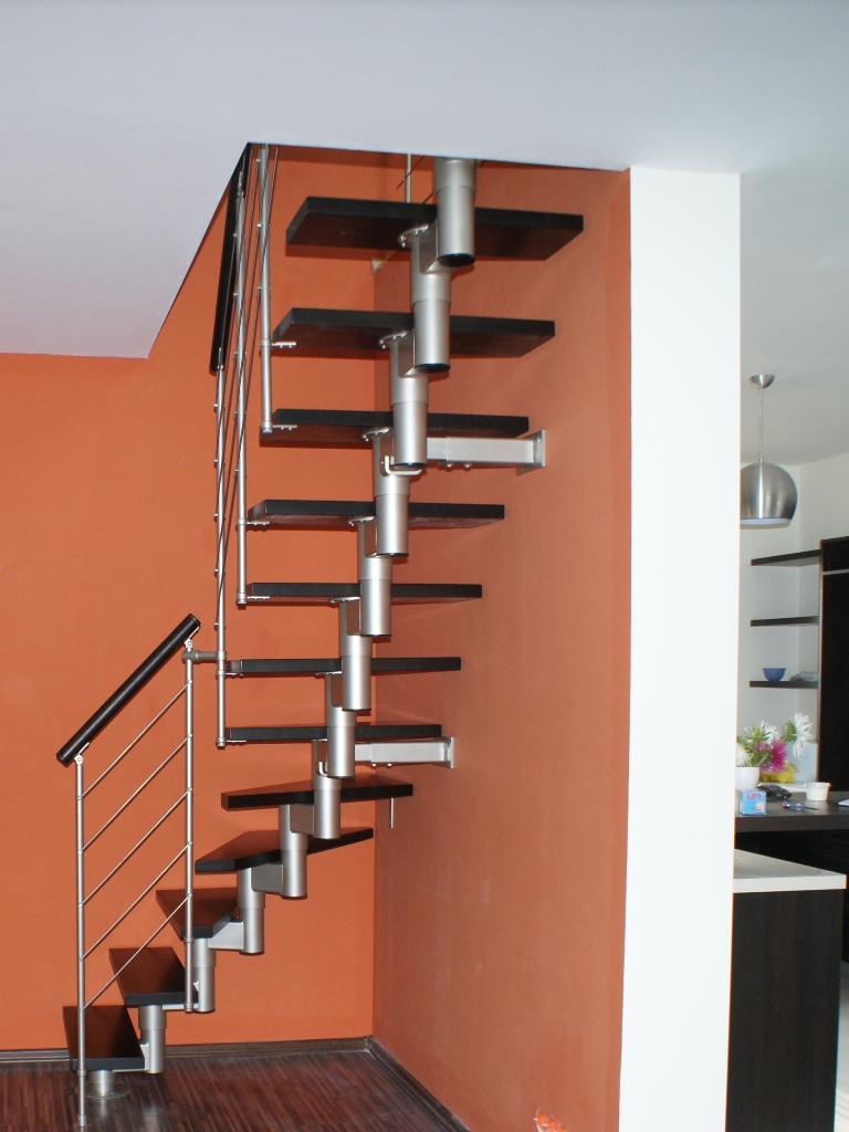 Modular stairs - System 180: Metal Stairs model Mix 05 L-90 15 elements