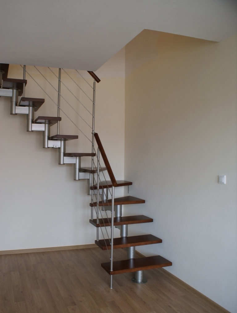 Modular stairs - System 200: Metal Stairs model Maxima 03 L-90 13 elements
